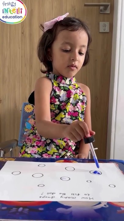How many drops to fill the dot #playbasedlearning #numbercounting # ...