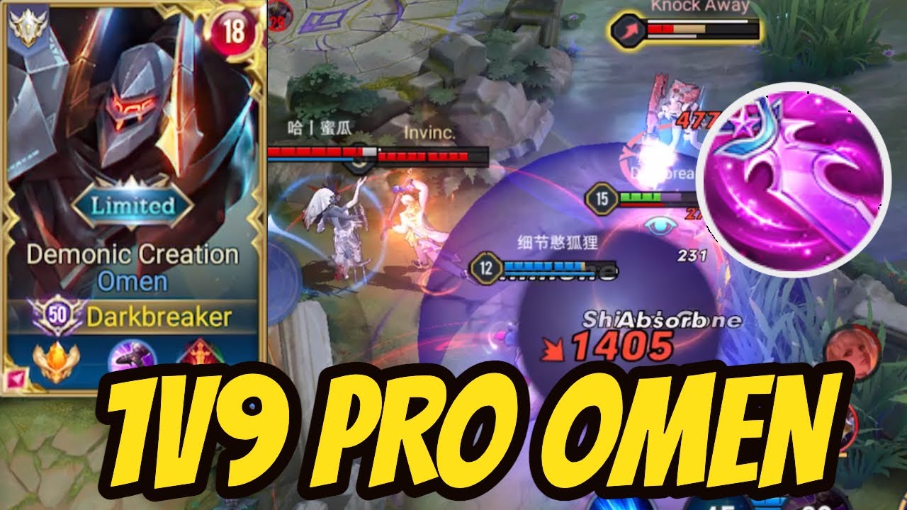 TOP 1 OMEN HARD CARRYING 1V9 WITH NEW BUILD | AoV | 傳說對決 | RoV | Liên ...