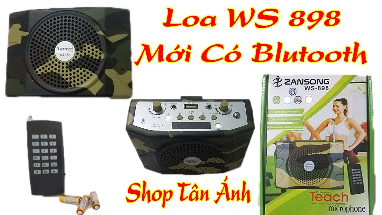 Loa WS 898 Đời Mới Nhất 2020 Có Blutooth, Loa Bẫy Chim, Loa Mồi Chim ...