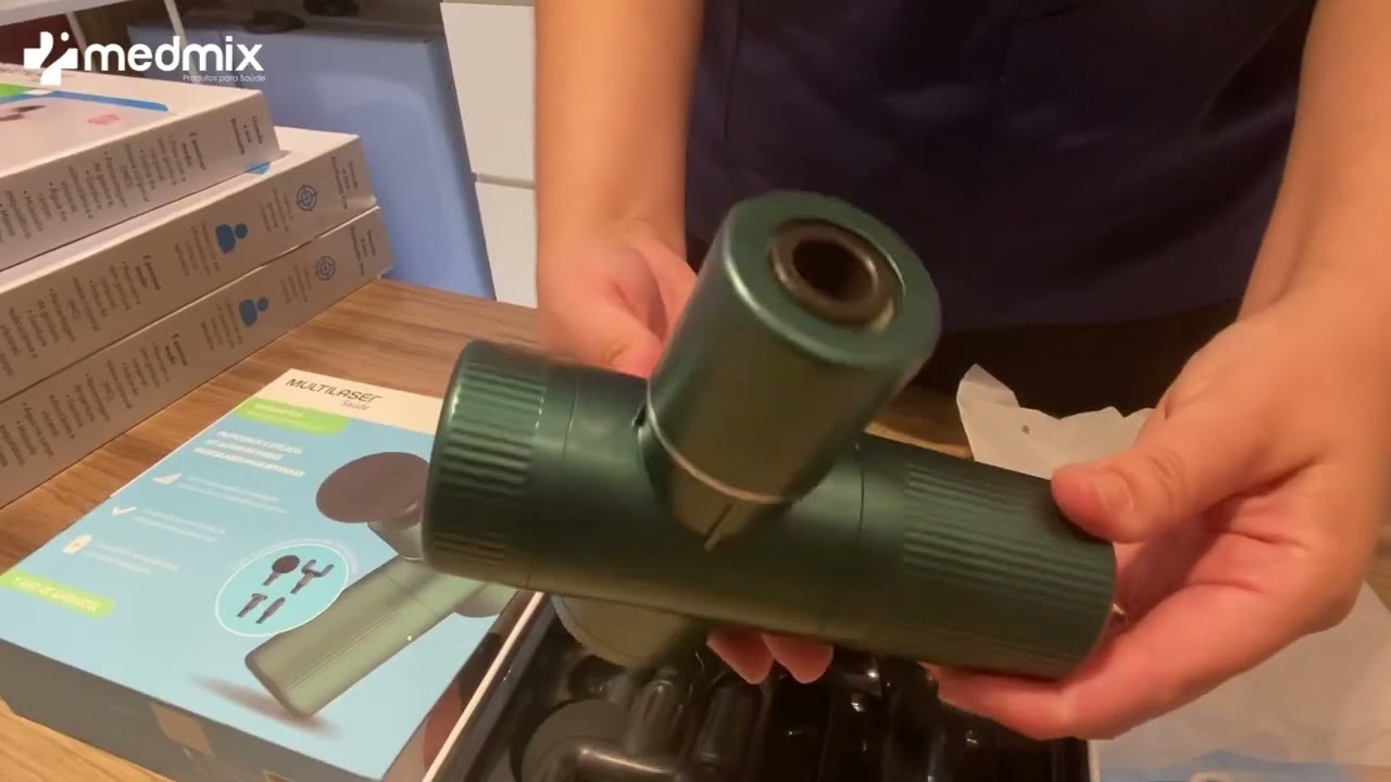 Massageador Compact Gun Multilaser - Medmix Aracaju - YouTube