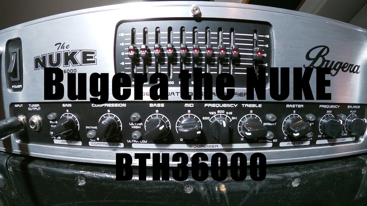 bugera the nuke BTH 3600 with spector rebop 5 Bass - YouTube