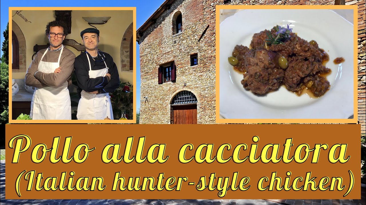 Italian hunter-style chicken or chicken alla cacciatora video recipe ...
