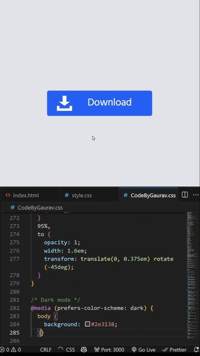 ⬇️ Stylish Download Button with Progress Bar | HTML & CSS # ...