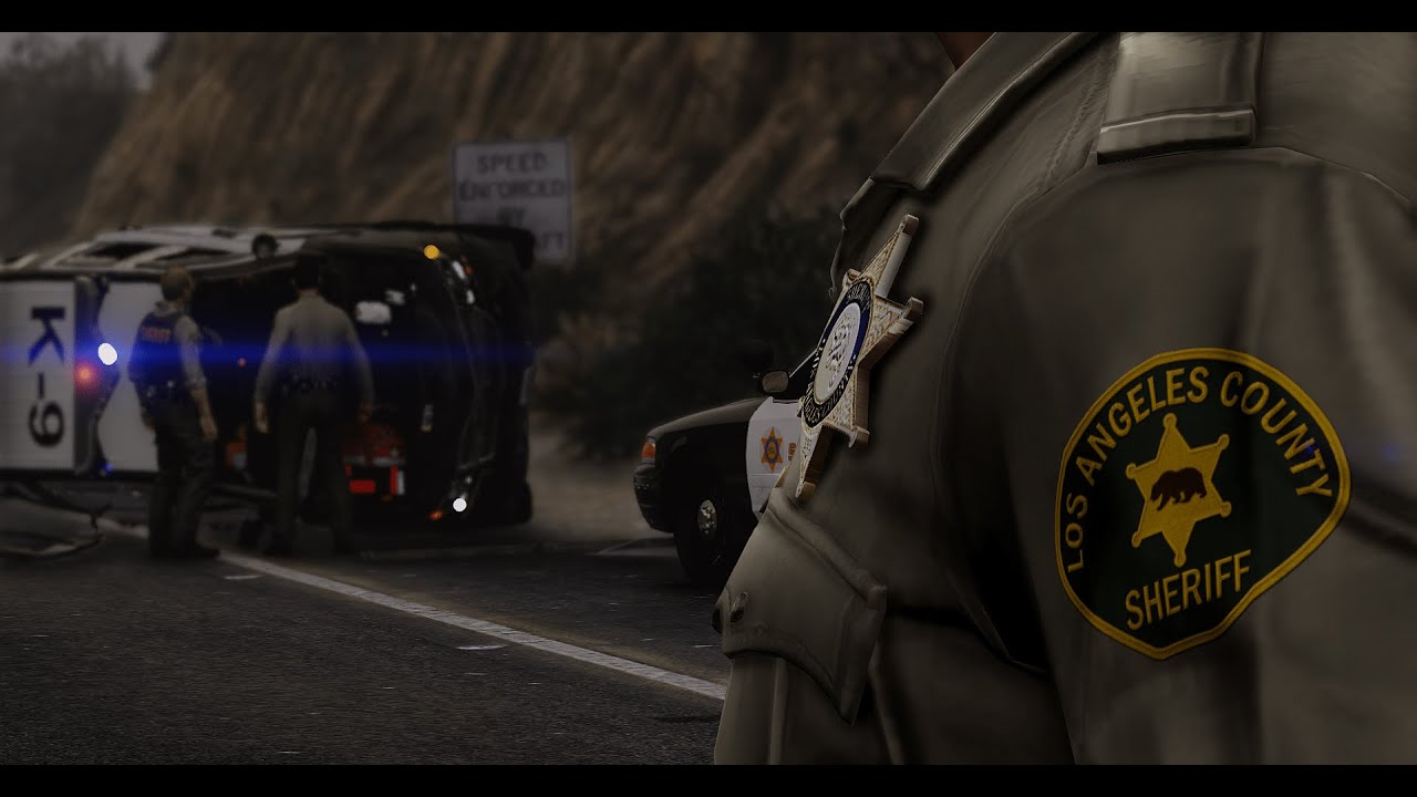 LASD SEB K9 Birimi Takla Atarken Olay Anı Kamerada! [Compton.rpg] - YouTube