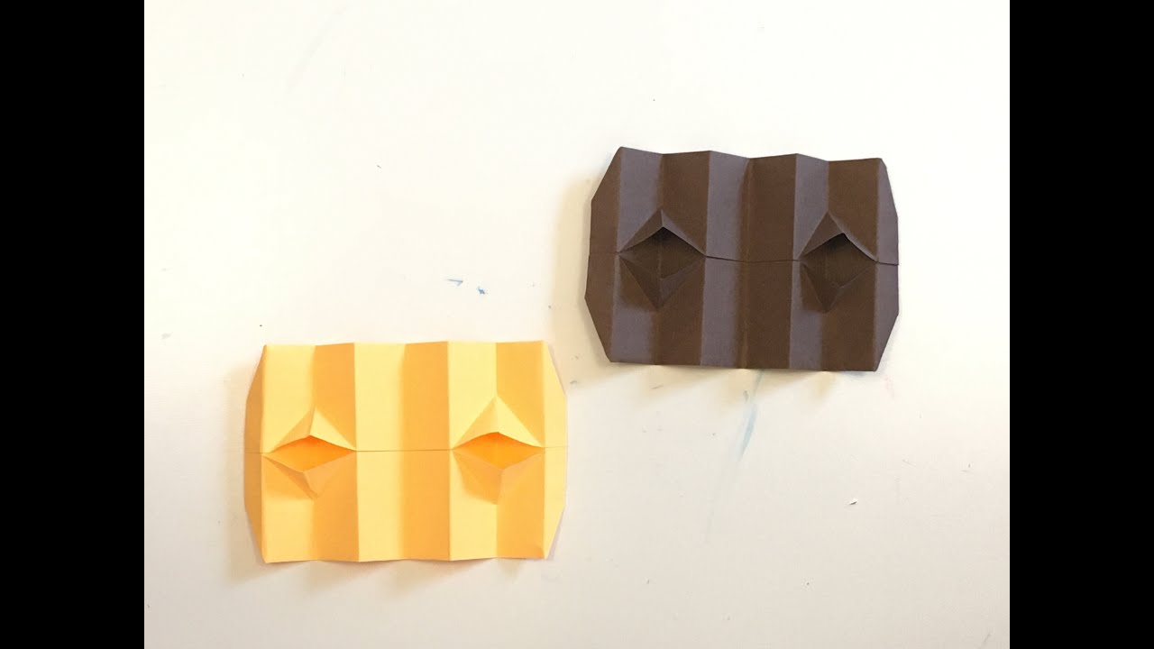 Origami Tutorial - Blinking Eyes (Jeremy Shafer) - YouTube