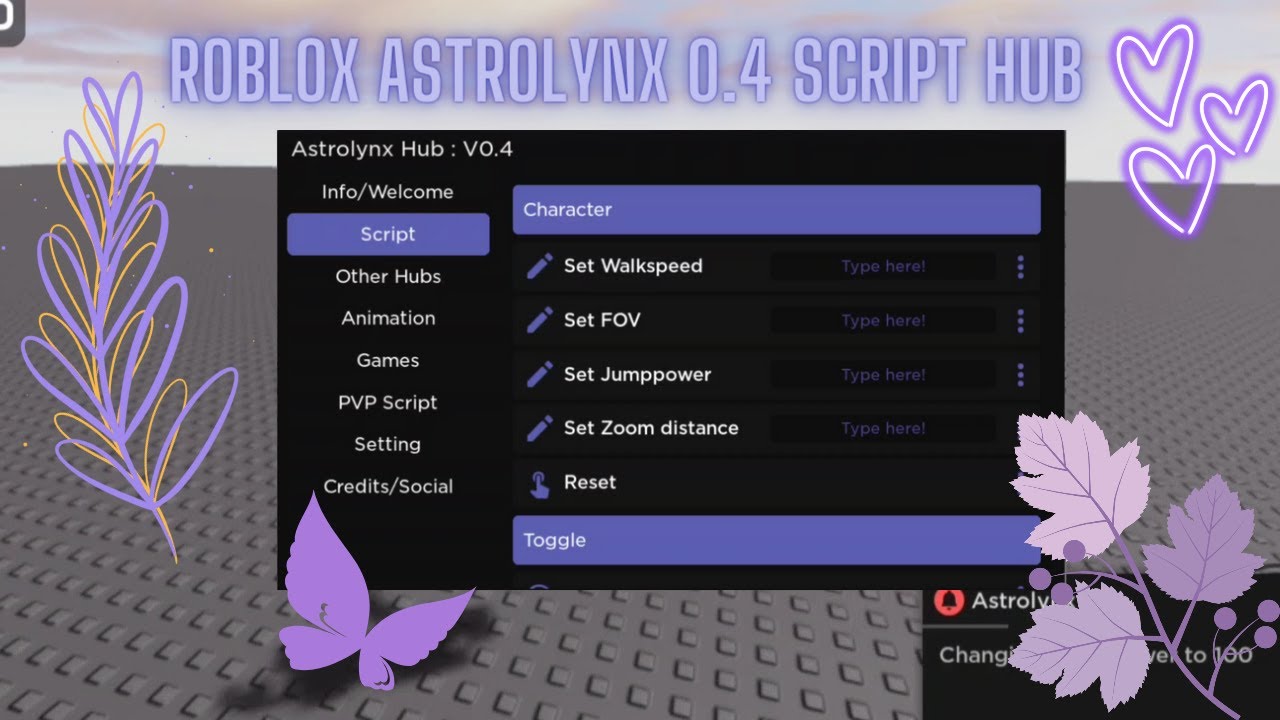 Roblox Astrolynx hub V0.4 Script Hub 😈 | Support on Roblox Executor ...