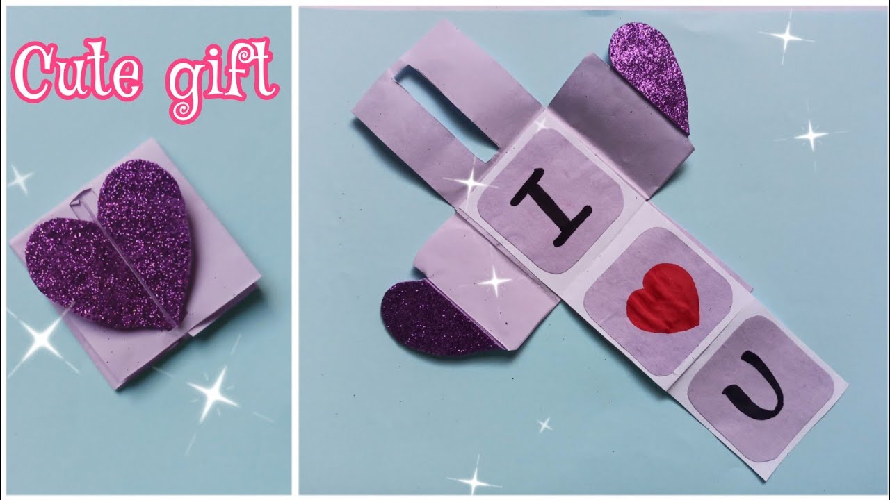 DIY cute gift | handmade birthday gift ideas | easy present ideas | tiny love gift ideas - YouTube