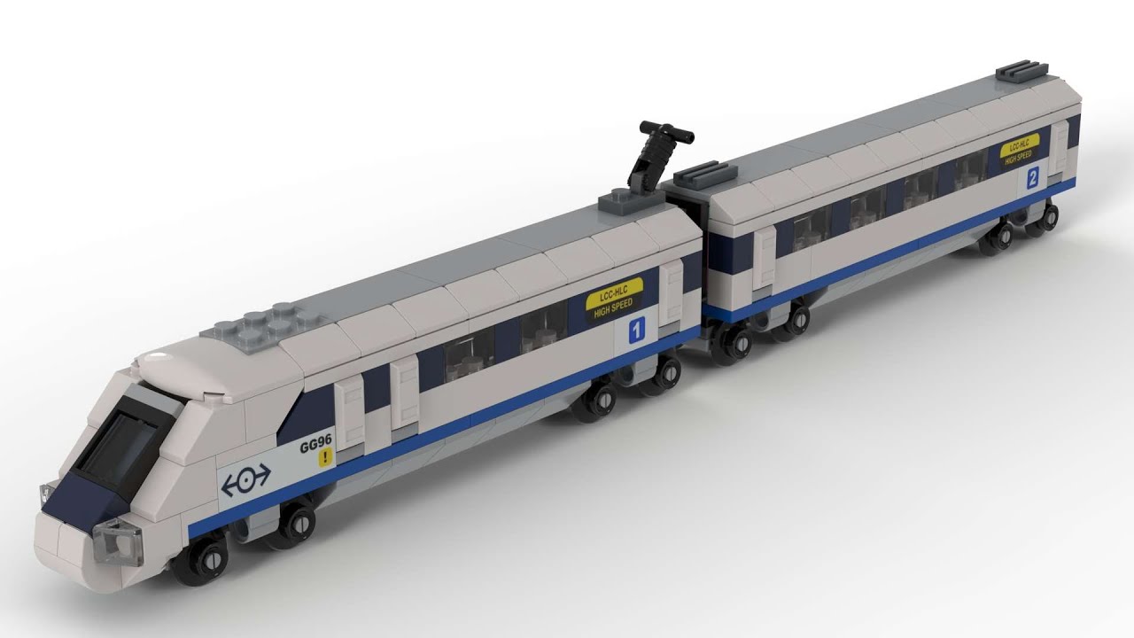Lego 40518 High-Speed Train Speed Build Studio Bricklink LDD by PLegoBB ...