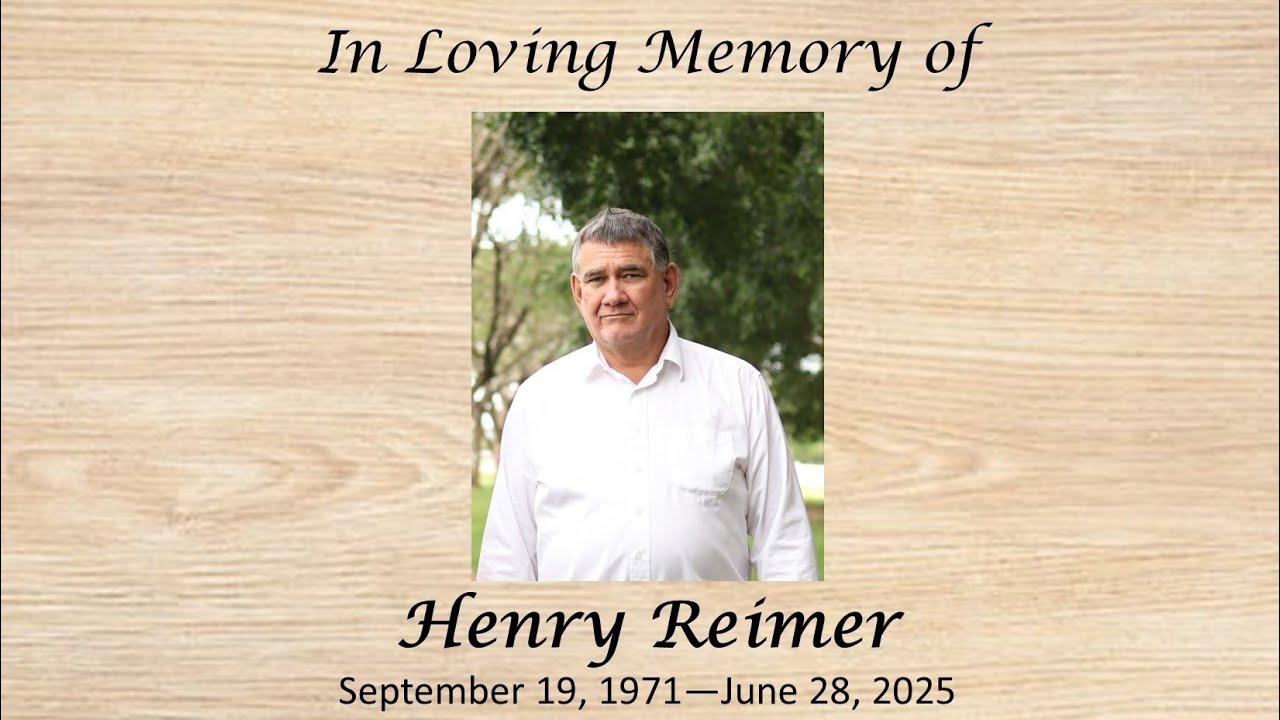 Live Funeral | Henry Reimer | July 3, 2025 - YouTube