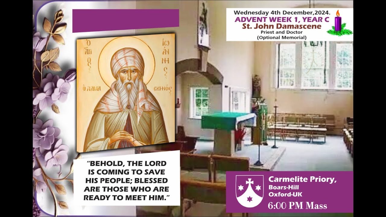 Wednesday: First Week of Advent - YouTube