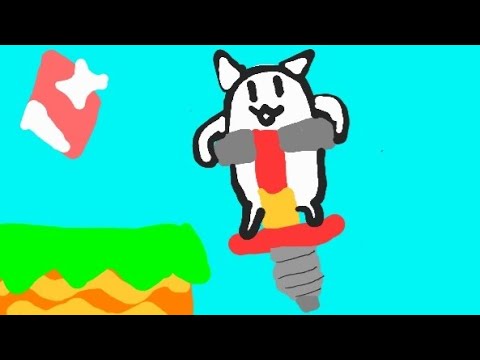the battle cats spin-off game! (go! go! pogo cat!) - YouTube