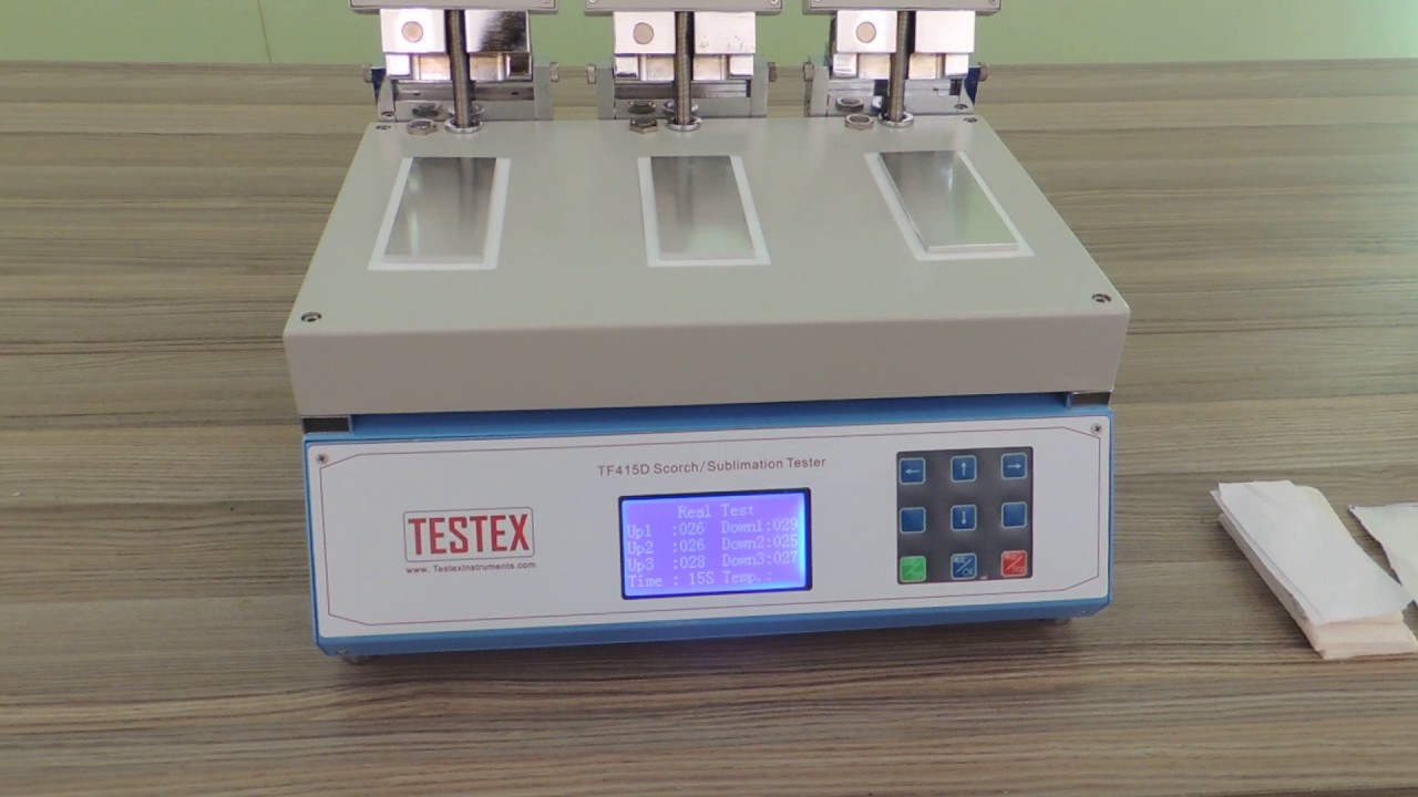 Scorch Tester Sublimation Fastness tester - YouTube