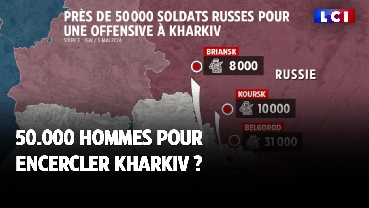 50.000 hommes pour encercler Kharkiv ? - YouTube