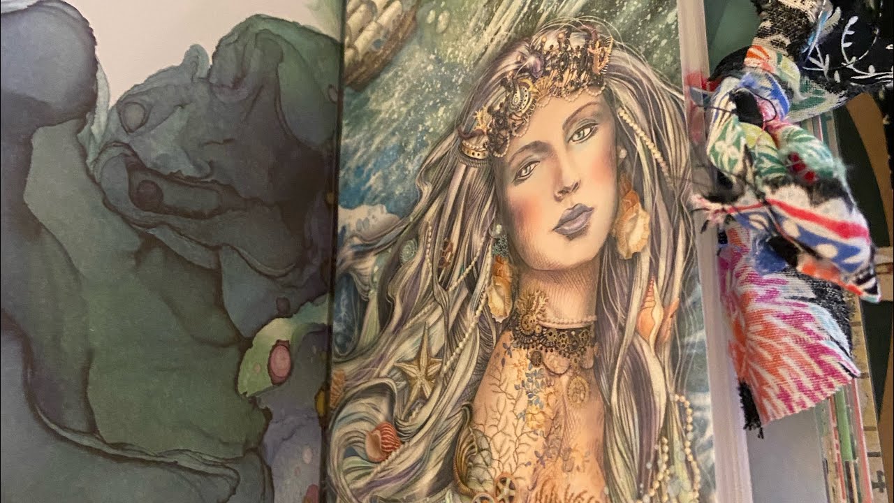 Beautiful and Unique Mermaid Hybrid Journal Flip-Through - YouTube