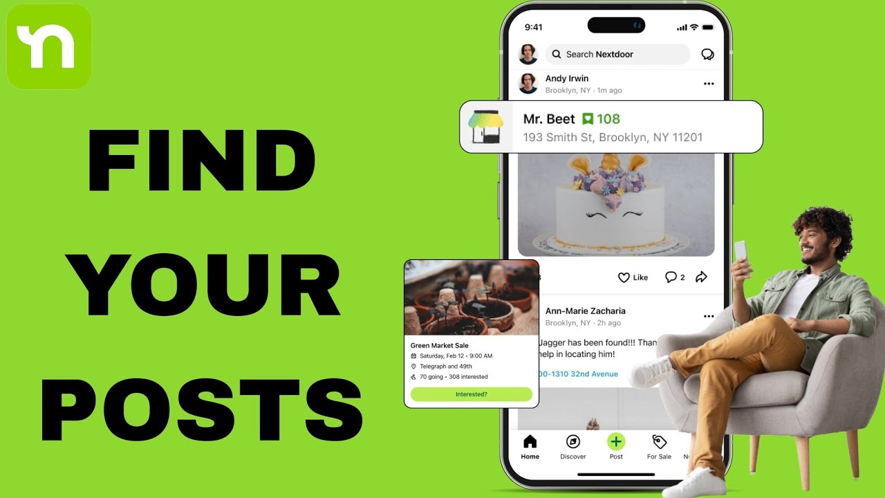 How To Find Your Posts On Nextdoor App | Step By Step - YouTube