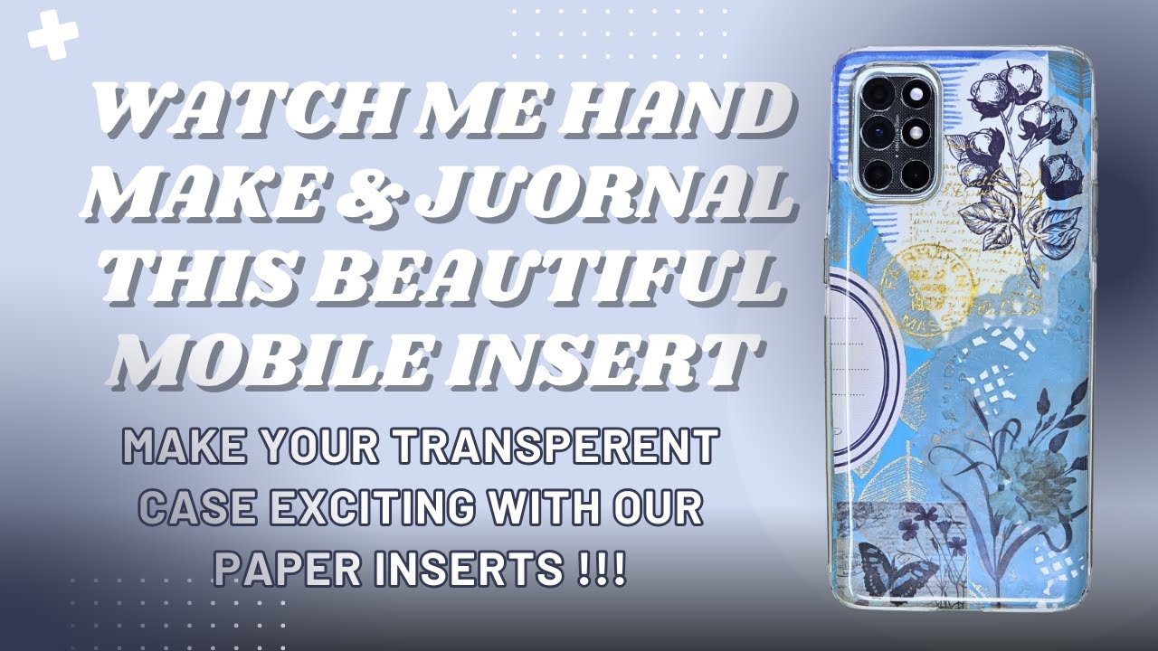 Handmade Journaled Phone Insert | Aesthetic Collage with Craft Paper ...