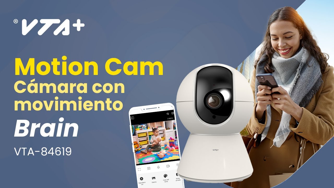 Cámara 2K de seguridad con movimiento BRAIN | Motion Cam WiFi | VTA ...