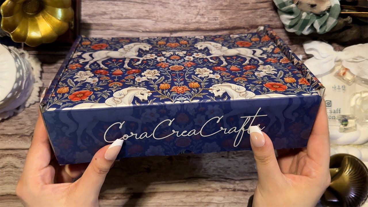 [Eng/sub] [Cora Crea Crafts] 코라 구독박스 언박싱 하고 다이어리 꾸미기ㅣVintage Journalㅣ ...