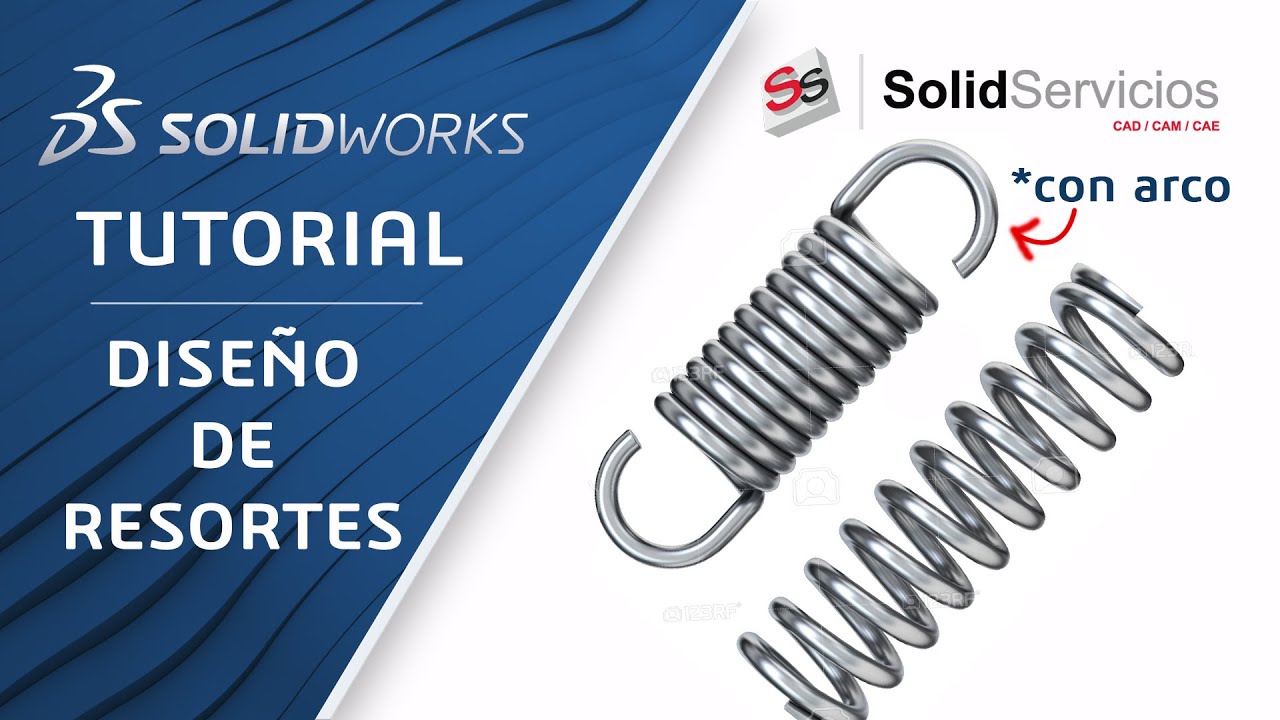 SOLIDWORKS TUTORIAL Diseño de Resorte ¡Master! - YouTube