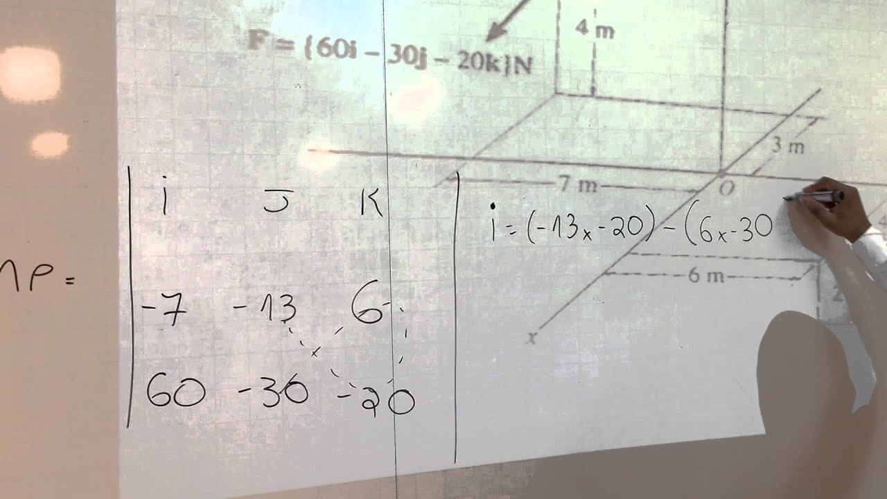Momento em 3D (1º exercício resolvido) - YouTube