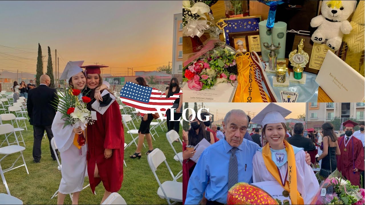 ENG)🎓미국유학생vlog_US High school graduation_Valedictorian_미국 고등학교 졸업식 브이로그 ...