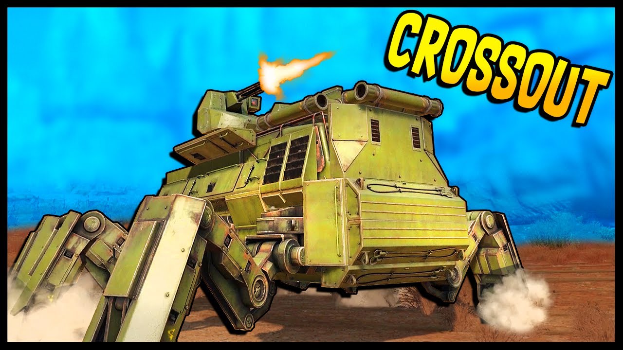Crossout - SPIDER MECH TANK + TOW GAMEPLAY - Steppenwolf Faction ...