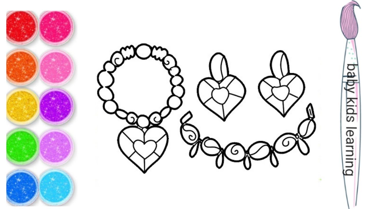 jewelry drawing for beginners// jewelry drawing step step by step for ...