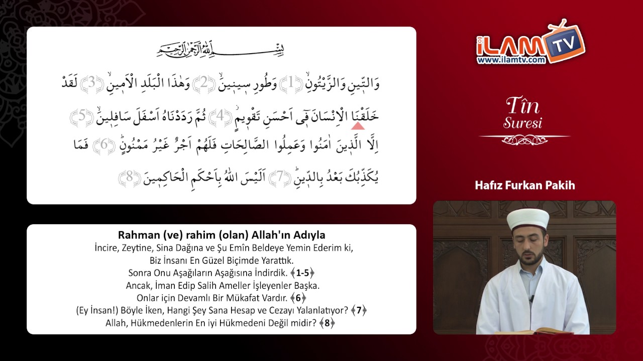 Tîn Suresi - (Namaz Sureleri Öğreniyorum) - Furkan Pakih - YouTube