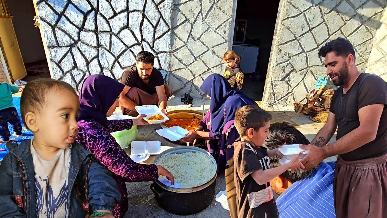 Distribution of food among the needy and villagers by Saifullah ...