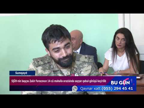 SŞİH-nin başçısı Zakir Fərəcovun 14-cü məhəllə ərazisində səyyar qəbul-görüşü keçirilib
