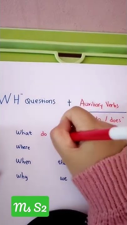forming "WH" questions with the auxiliary verbs "do/does" - YouTube
