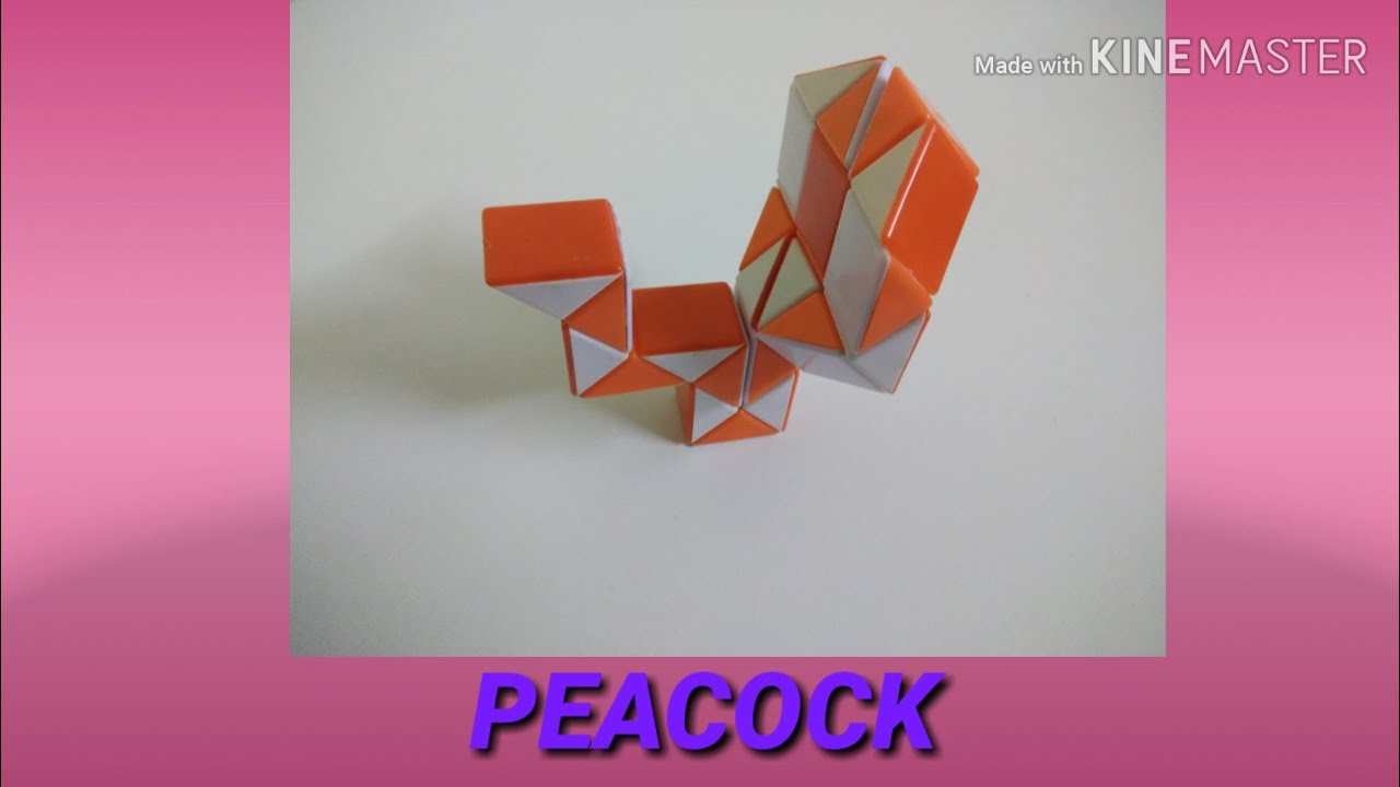 || How to make Peacock with Snake Cube || Cubical Art - YouTube
