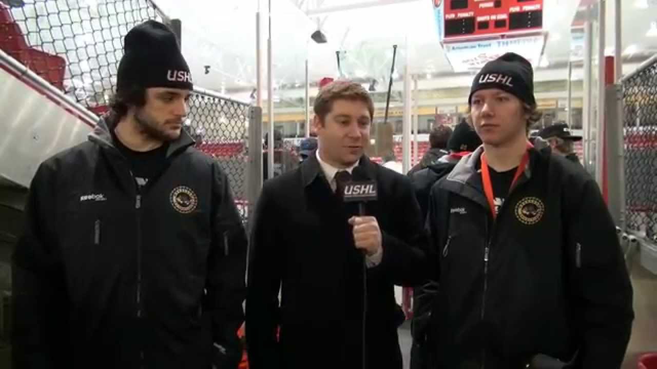 Christian Wolanin-Eric Schierhorn - 2015 USHL/NHL Top Prospects Game ...