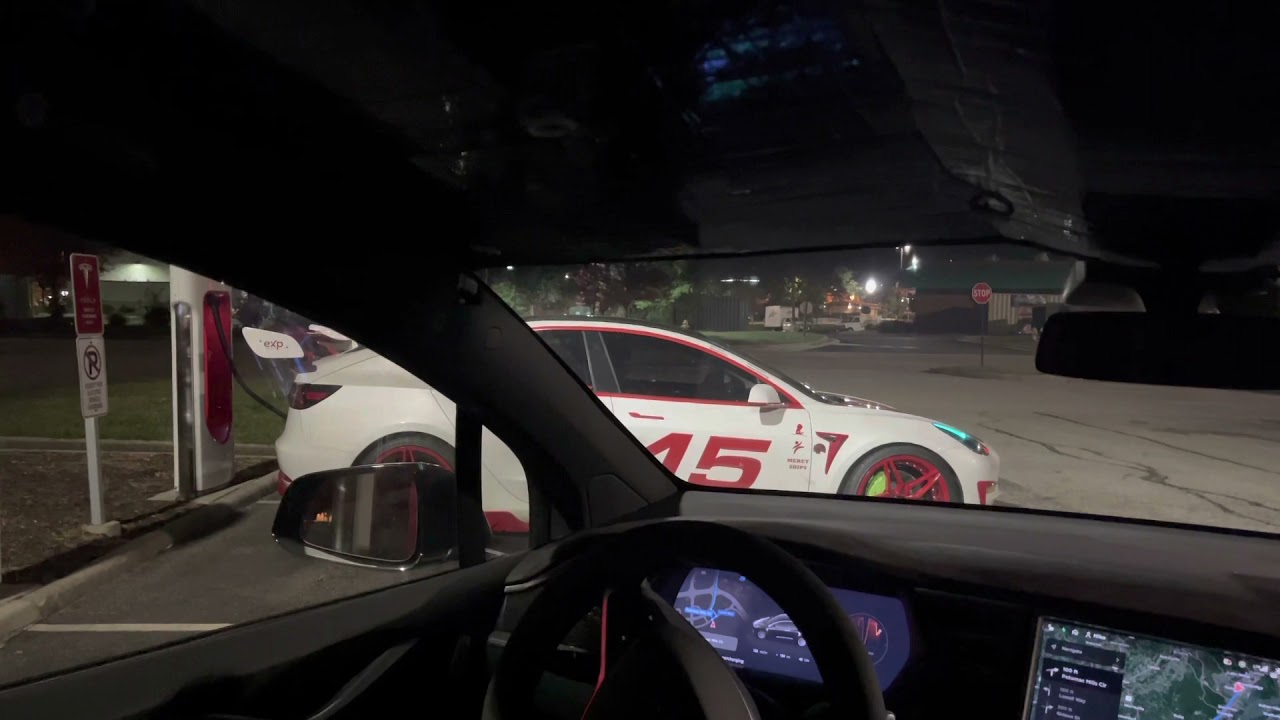 TRICKED OUT Tesla Model 3 @ SuperCharger - YouTube