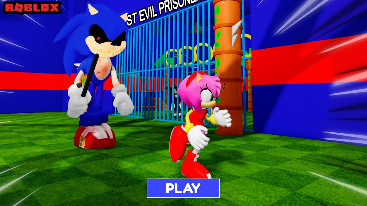 AMY ESCAPE SONIC EXE PRISON RUN! OBBY ROBLOX - YouTube