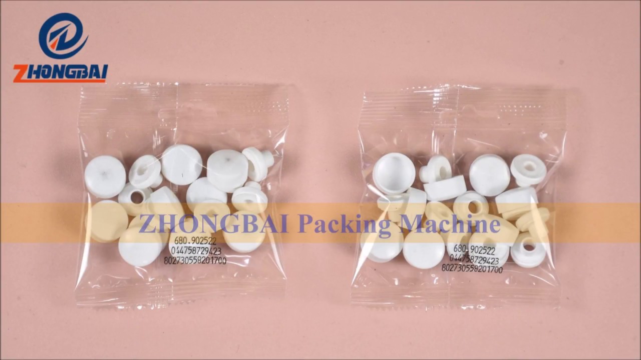 Plastic cap packing machine with counting system - YouTube