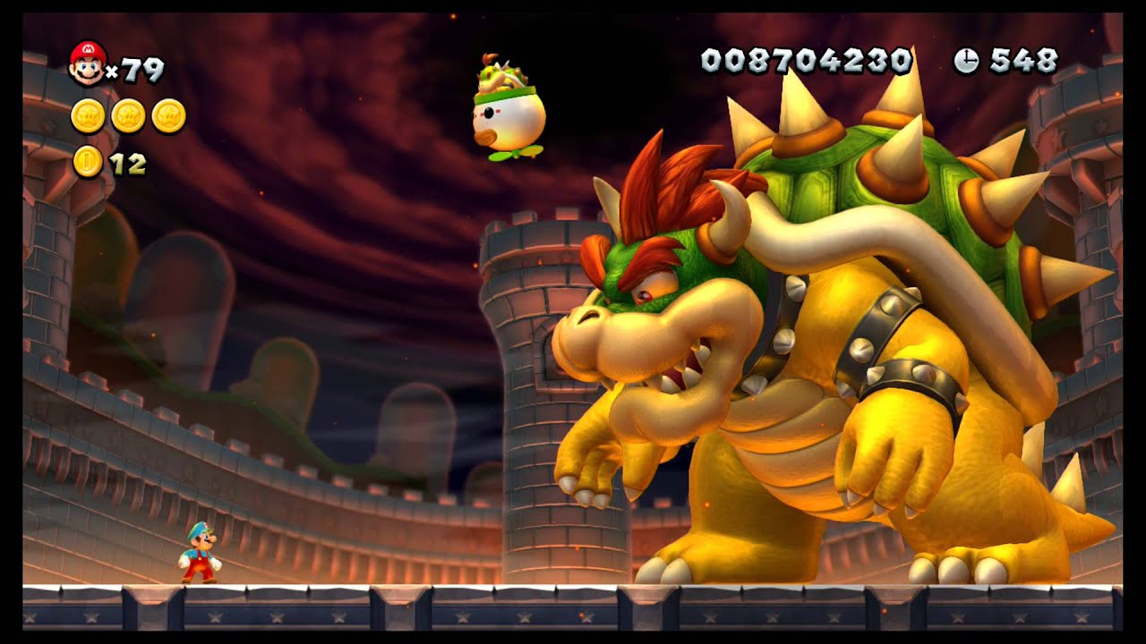 [WiiU] New Super Mario Bros U Mundo 8 (Castillo de Peach) La batalla ...