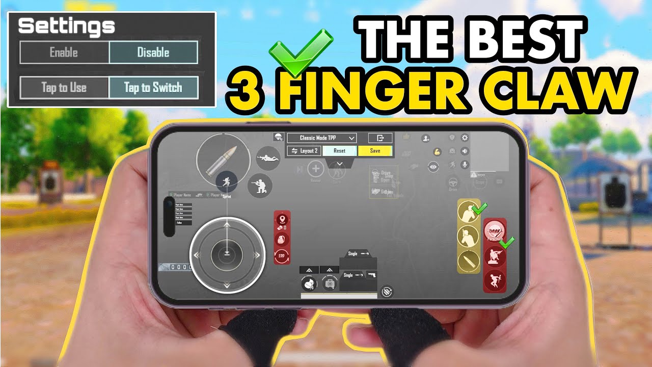 PUBG MOBILE 3 FINGER CLAW SETTINGS 🔥 +CODE COPY & USE! - YouTube