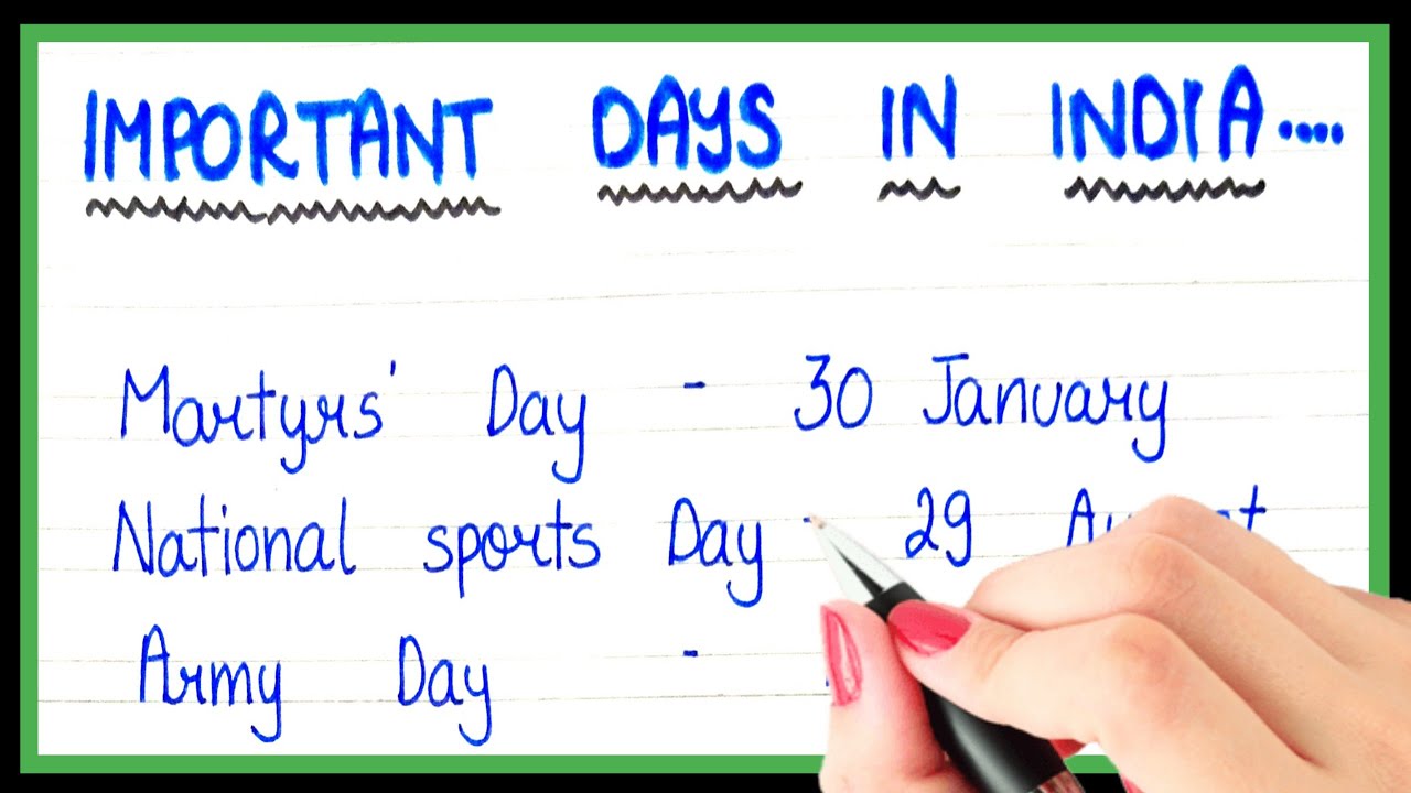 Important days in India | Major festivals in India | Festival of India ...