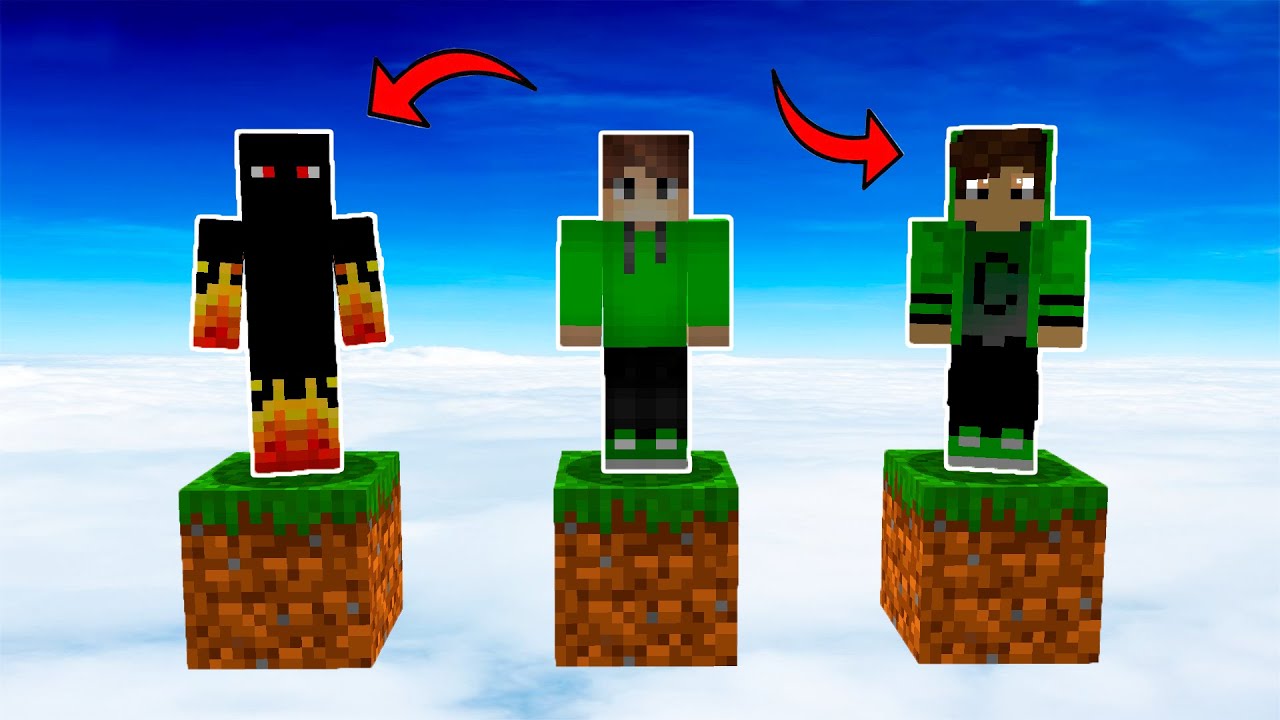 SOBREVIVI COM O ATHOS E CADRES EM APENAS UM BLOCO NO MINECRAFT!!! - YouTube