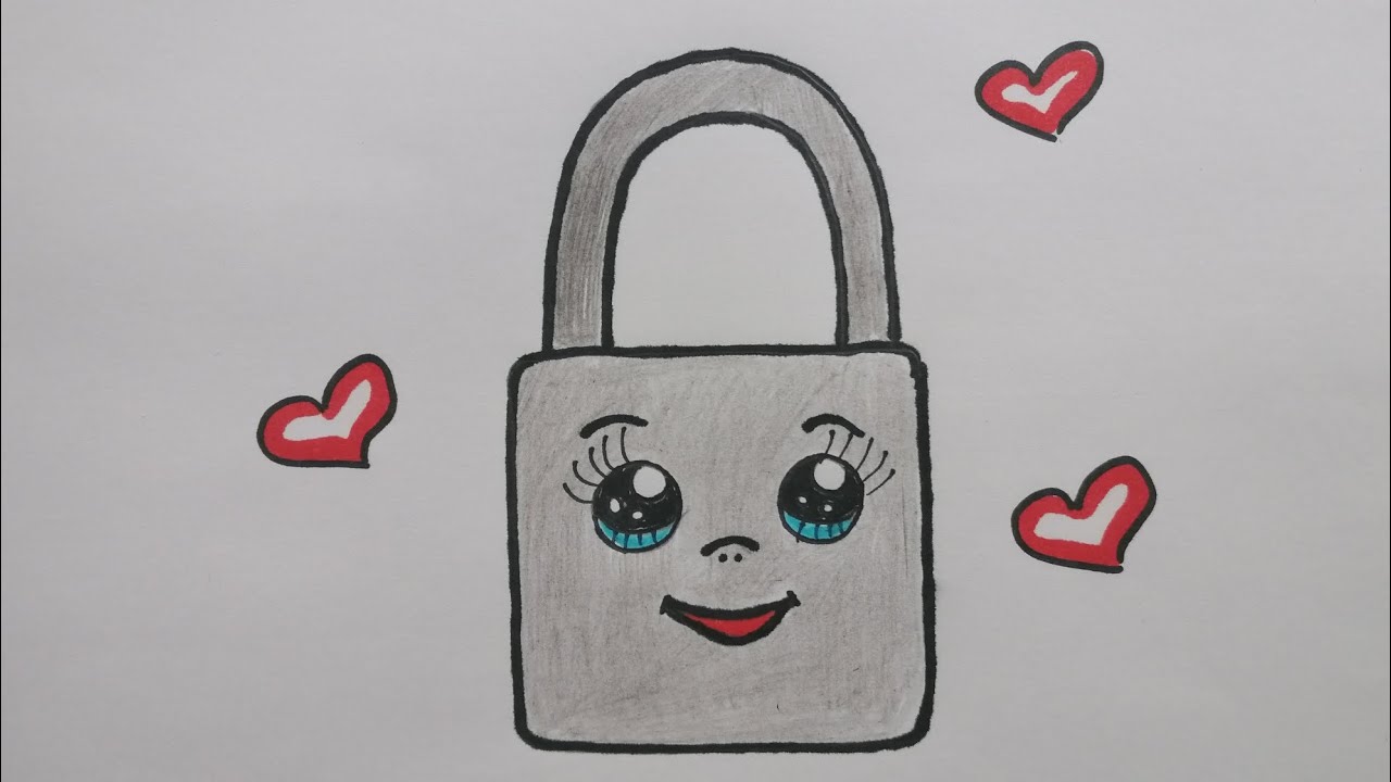 How to draw a cute castle with a smile - YouTube