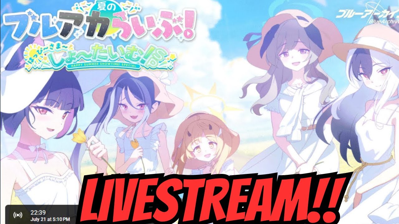 [LIVESTREAM!] Blue Archive JP 3.5 Anniversary STREAM WATCHALONG! - YouTube