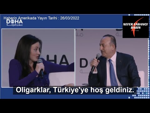 Amerikan Gazateci ile Mevlüt Çavuşoğlu'nun Rus Oligarklar Tartışması