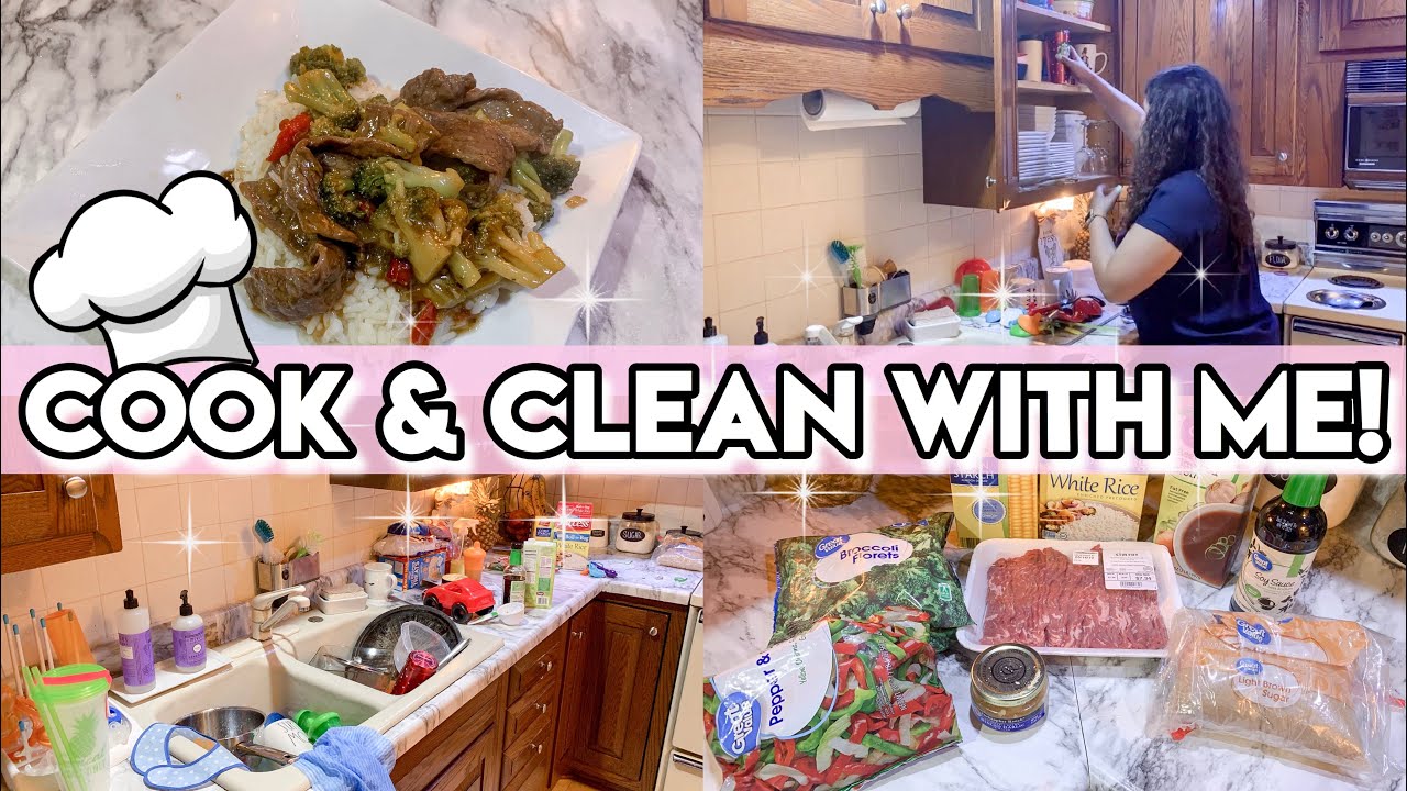 COOK AND CLEAN WITH ME | EXTREME CLEANING MOTIVATION | EASY DINNER ...