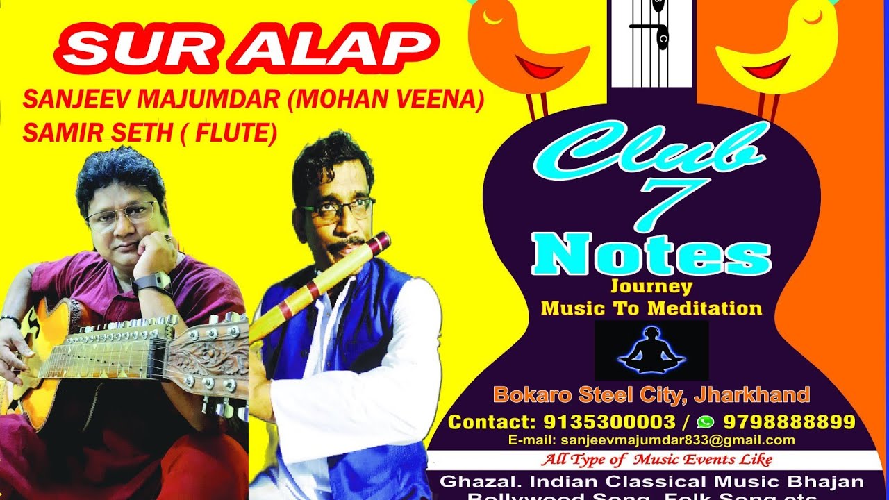 SUR ALAP || SANJEEV SAMIR ( MOHAN VEENA, FLUTE) - YouTube