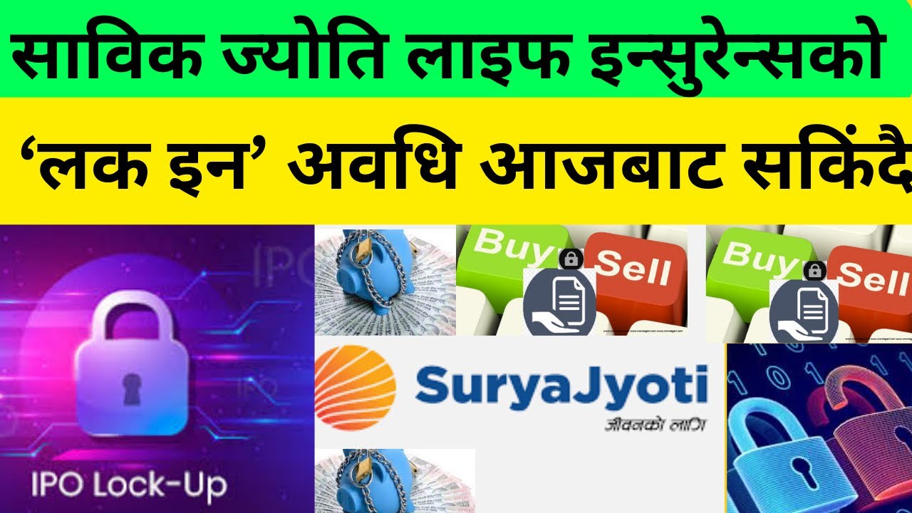 The 'lock in' period of Savik Jyoti Life Insurance is ending today# ...