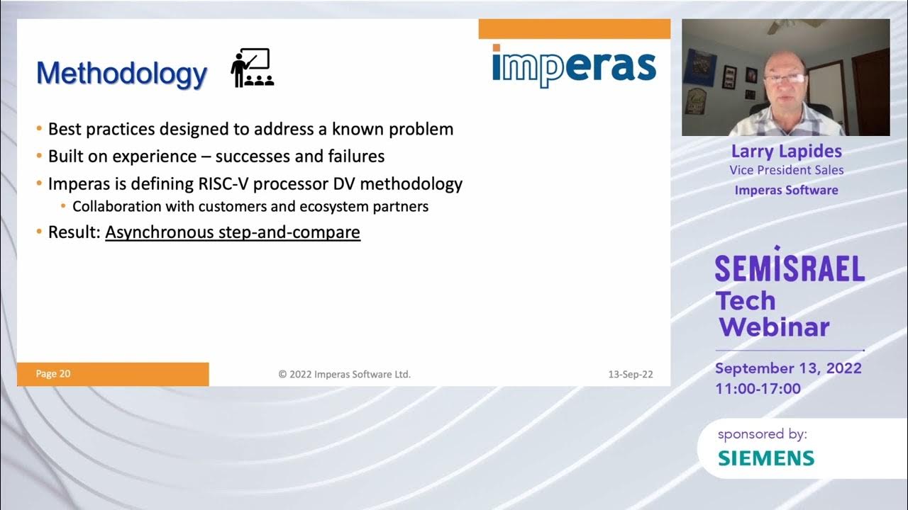 Advanced RISC-V Processor Verification and Methodologies, by Larry Lapides , Imperas Software ...