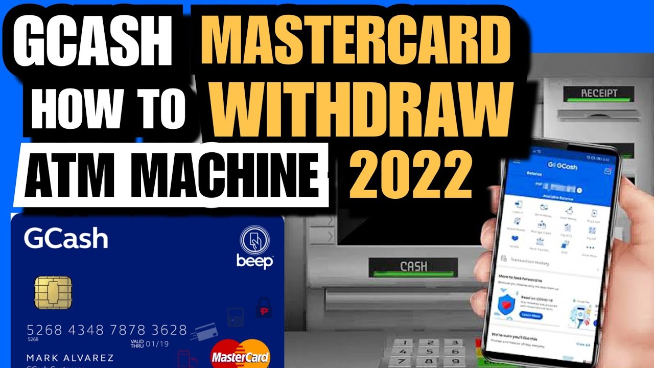 GCash Mastercard - How to Withdraw in ATM Machine 2022 - YouTube