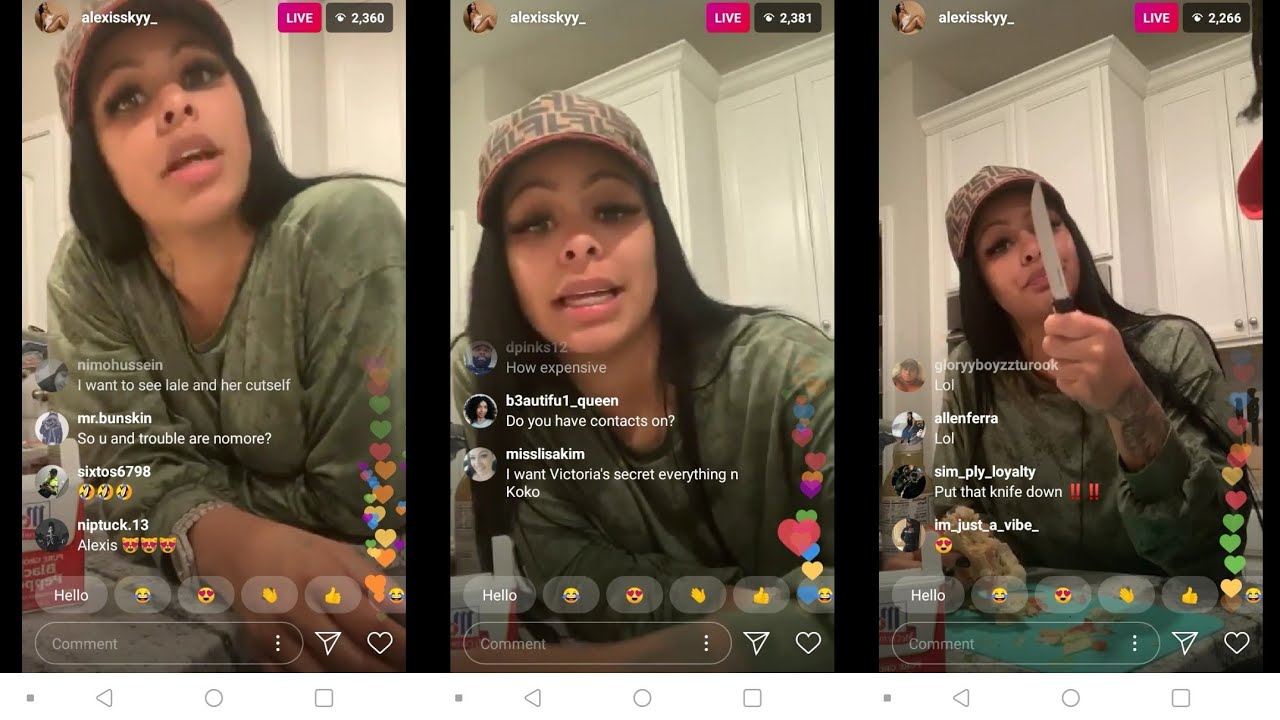 😍😍😍 Alexis Skyy on IG Live Says She Single And Wealthy Part 1 😍😍😍 - YouTube
