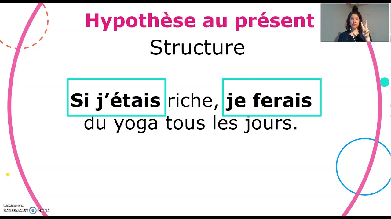 Hypothèse au présent (si + imparfait + conditionnel) - YouTube